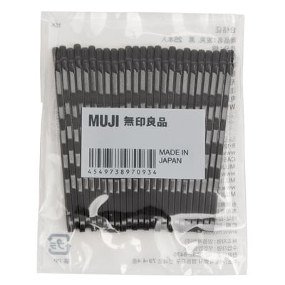 ヘアピン・黒 25本入 | ヘア小物（ヘアバンド・ヘアゴム・ヘアブラシ・ワックス） 通販 | 無印良品