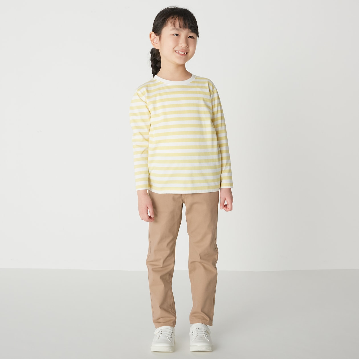 ストレッチチノマチ付きテーパードパンツ（キッズ） | 無印良品