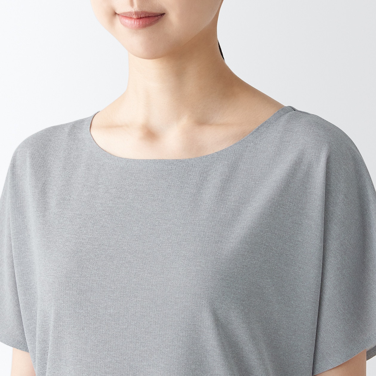 UVカット涼感ボートネックTシャツ | 無印良品