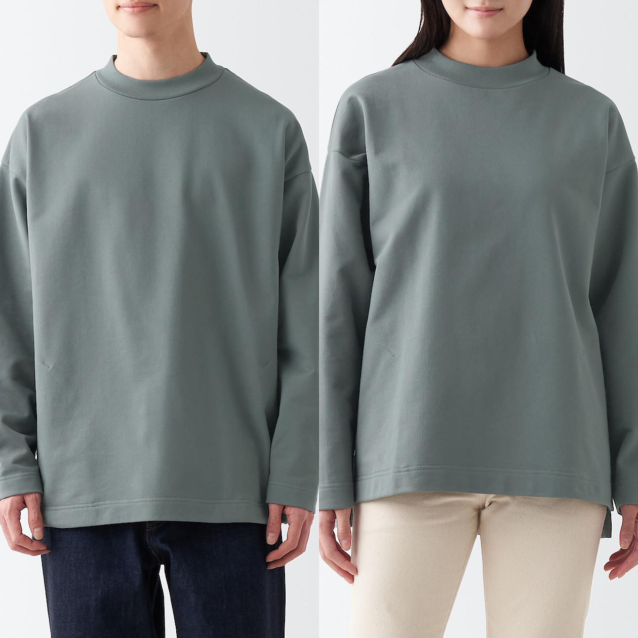 スウェットモックネックプルオーバー | 無印良品