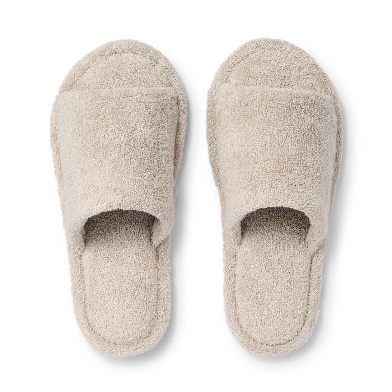 洗える綿パイルスリッパ・前あき | 無印良品