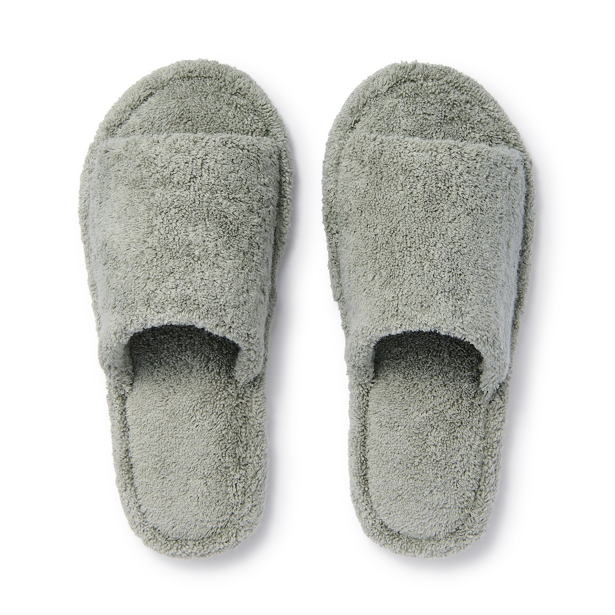 洗える綿パイルスリッパ・前あき | 無印良品