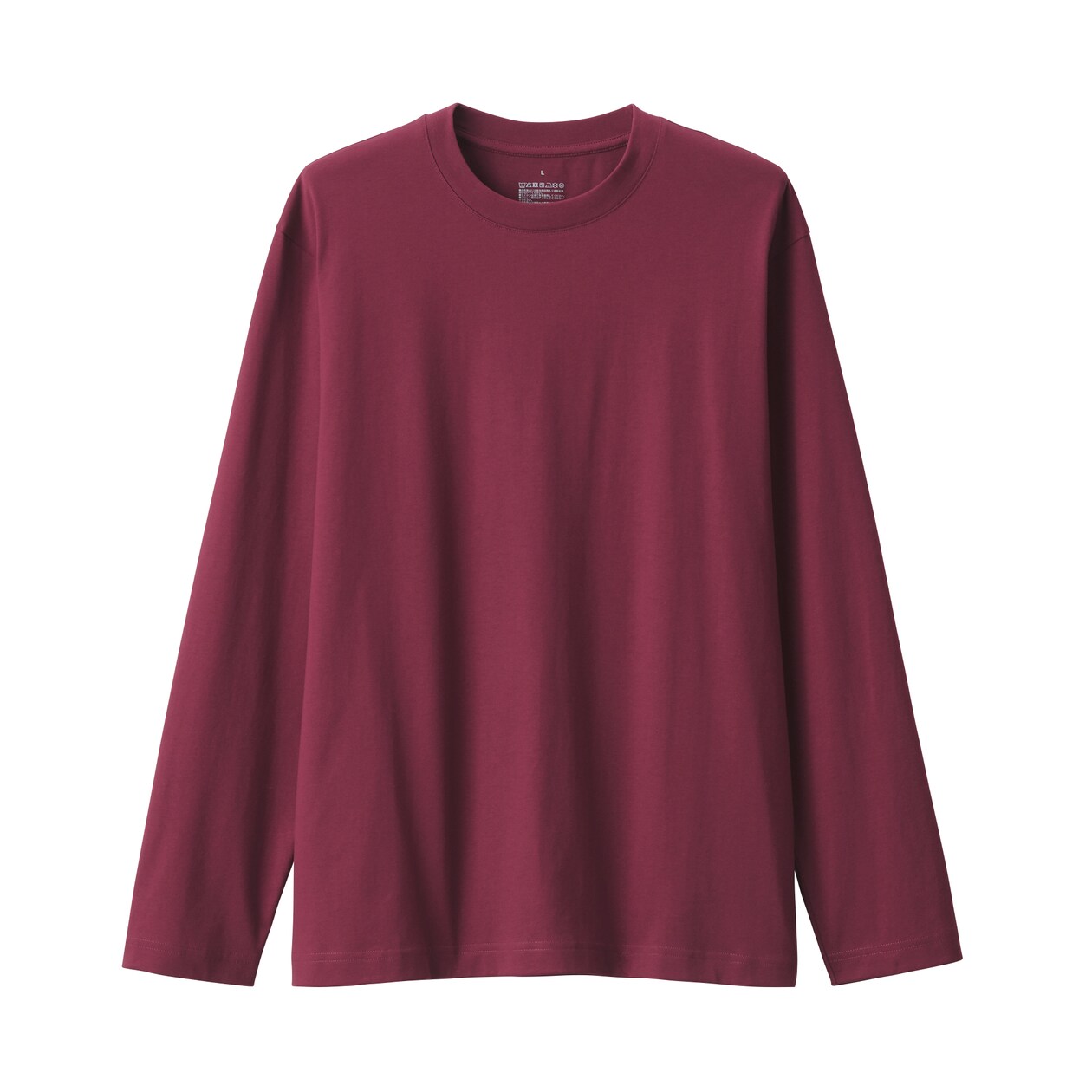 紳士 天竺編みクルーネック長袖Tシャツ | 無印良品